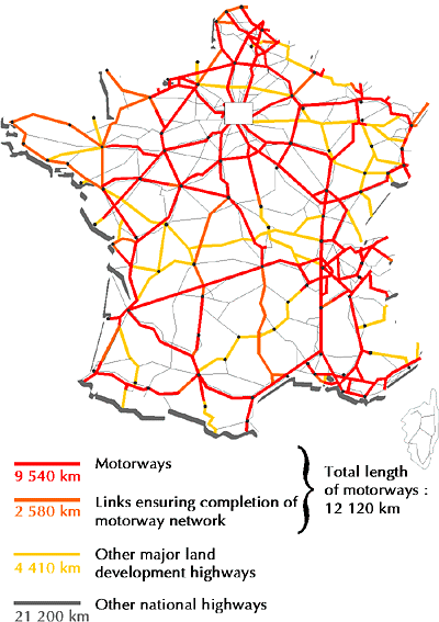 Motorway network trends