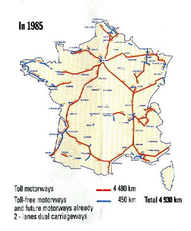 Motorway network trends